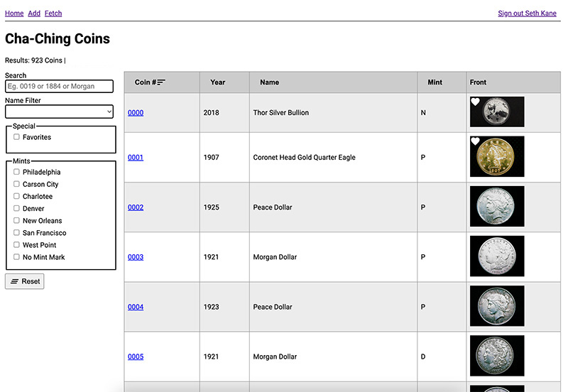 GitHub - sethkane/cha-ching-app